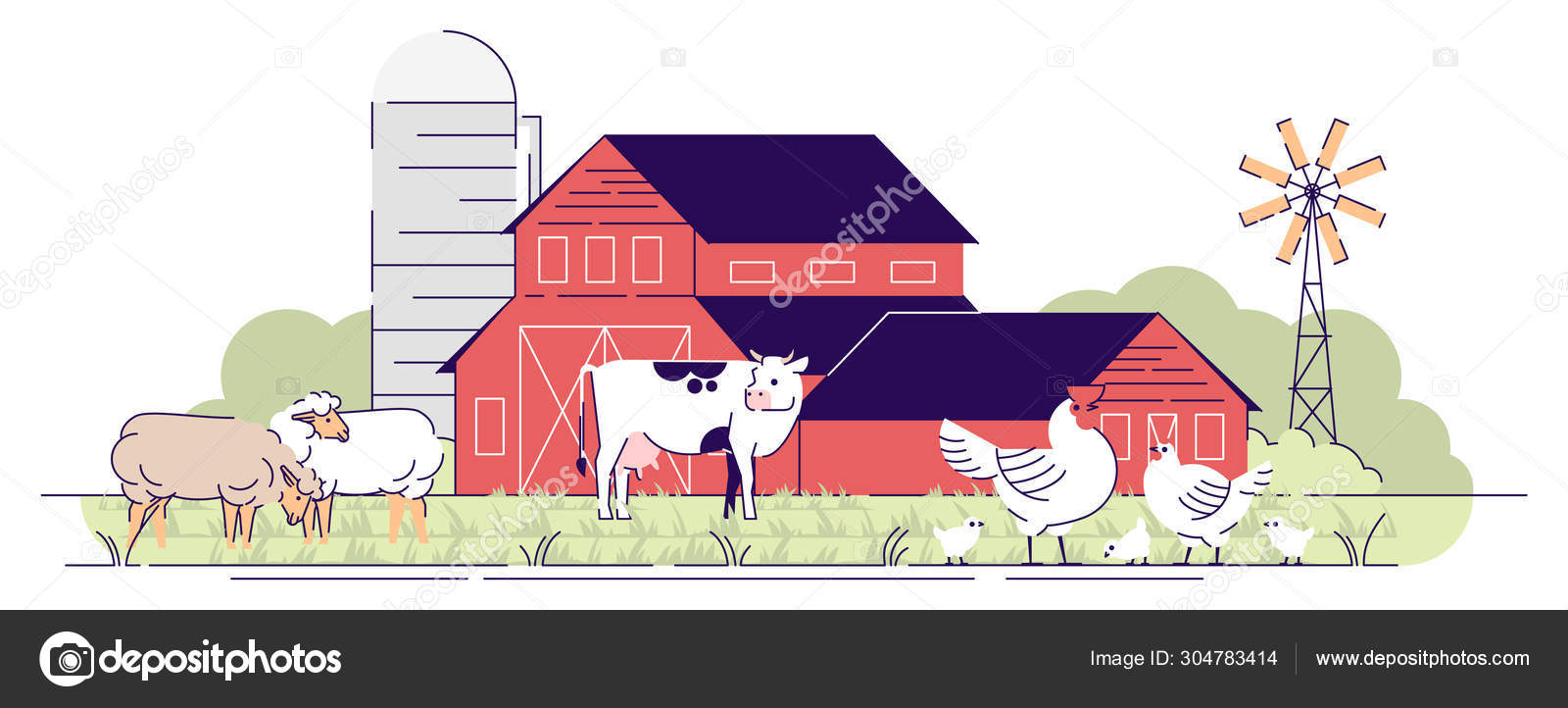 Livestock Farming Clipart