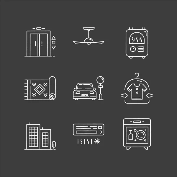 Amenities icons Vector Art Stock Images | Depositphotos