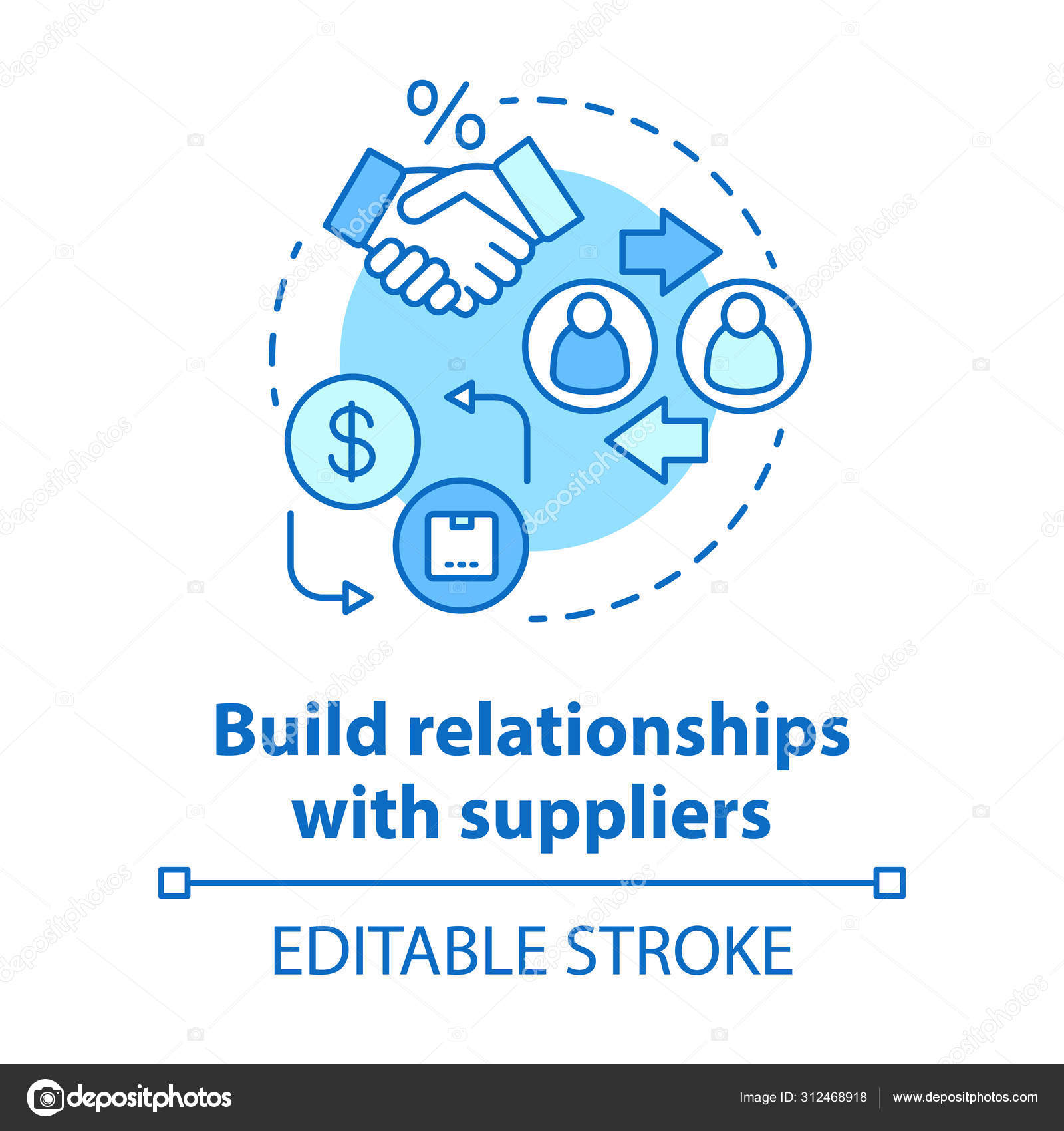 Supply Chain Management Icon