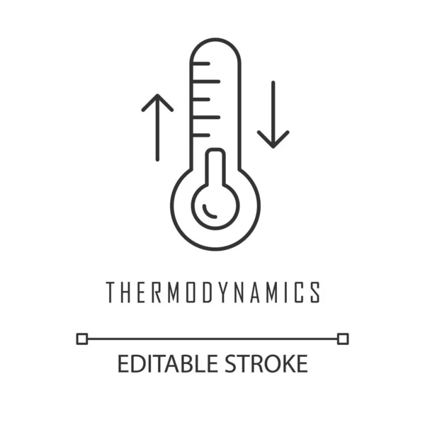 Thermodynamics color icon. Temperature fluctuations. Thermal effects ...