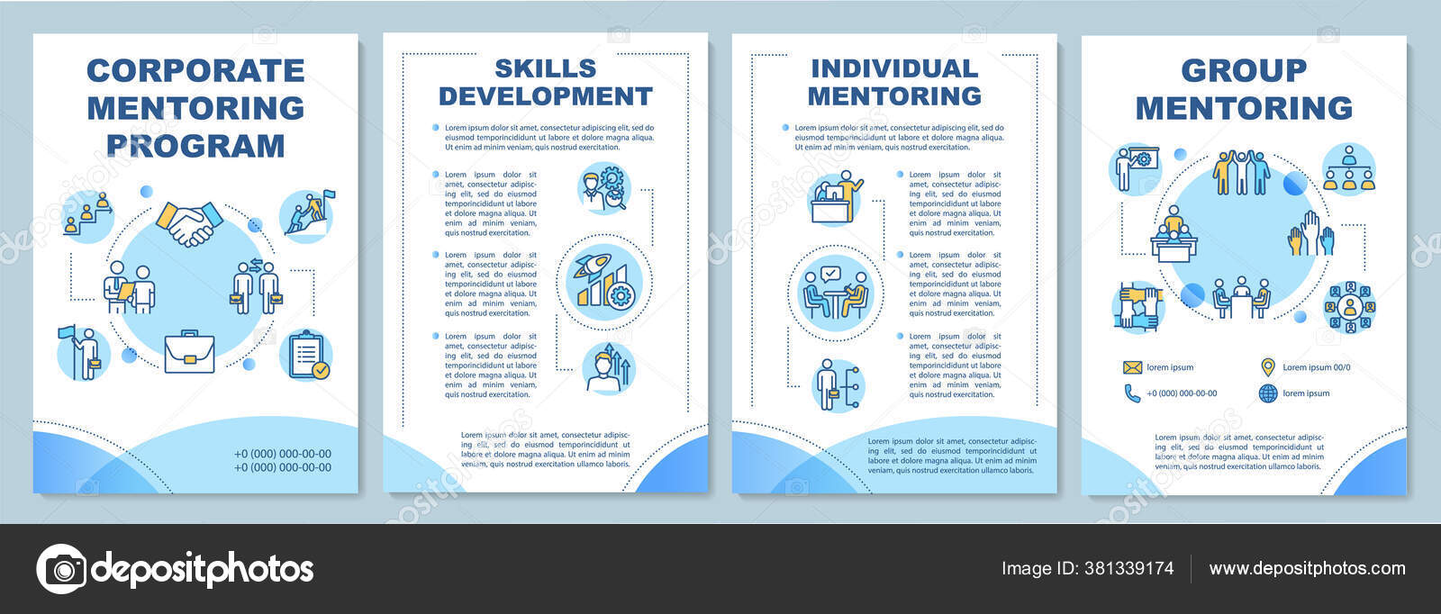 Corporate Mentoring Brochure Template Coaching Program Flyer Booklet ...