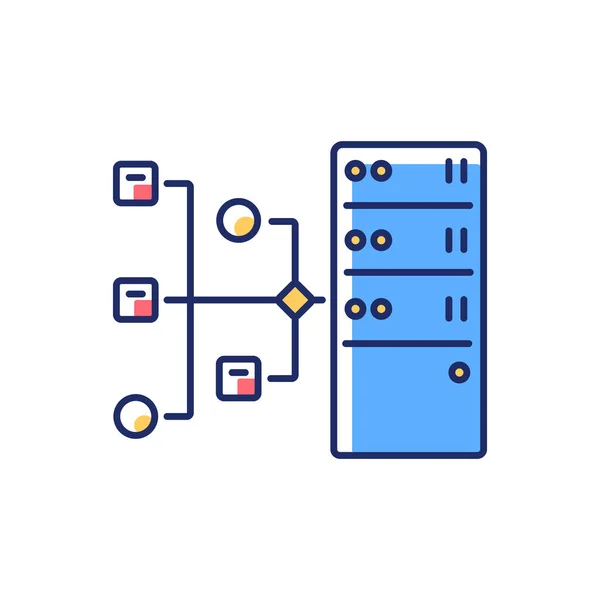 Relational Database Color Icon Big Data Stock Vector Image by ©bsd ...