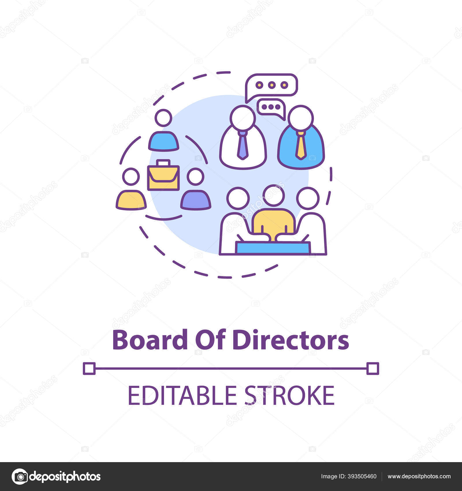 Board Directors Concept Icon Corporation Members Company Ceo Business ...