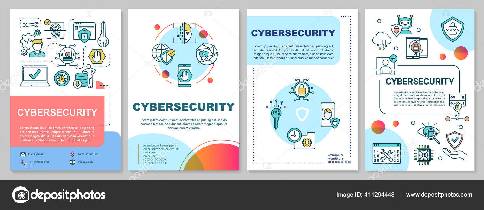 Cybersecurity Framework Brochure Template Protection Internet Systems ...