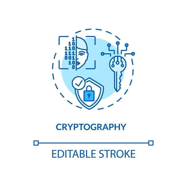 Cryptography Concept Icon Encryption Decryption Secure Communications ...