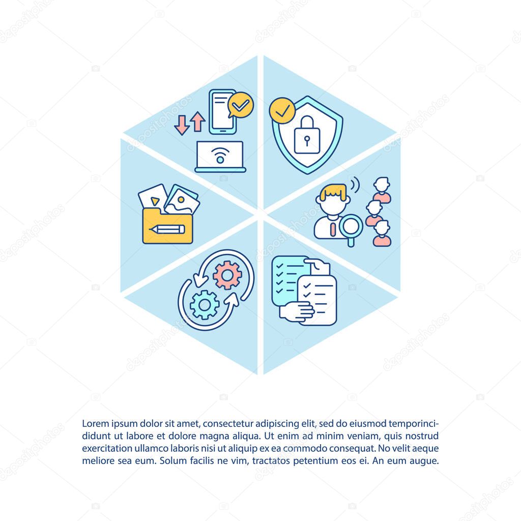 Icono de concepto de software de monitoreo de empleados con texto. Programaci n autom tica de ...