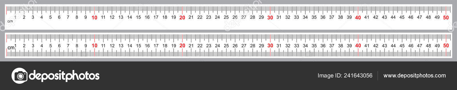 Ruler Precise Measuring Tool Ruler Scale Meter Ruler Grid 500 Stock ...