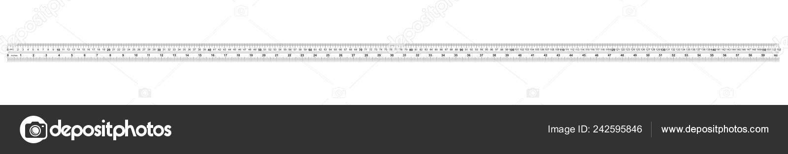 Ruler 150 Centimeter Ruler Inch Precise Measuring Tool Inches Size ...