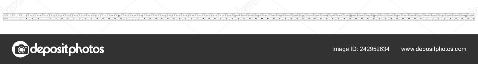 Ruler 200 Centimeter Ruler Inch Double Sided Measurement Tool Inches ... Ruler 200 Centimeter Ruler Inch Double Sided Measurement Tool Inches ...