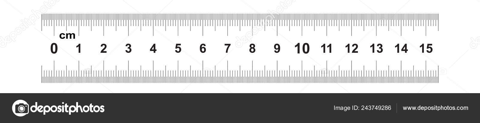 Double Sided Ruler Centimeter 150 Value Division Precise Length ...