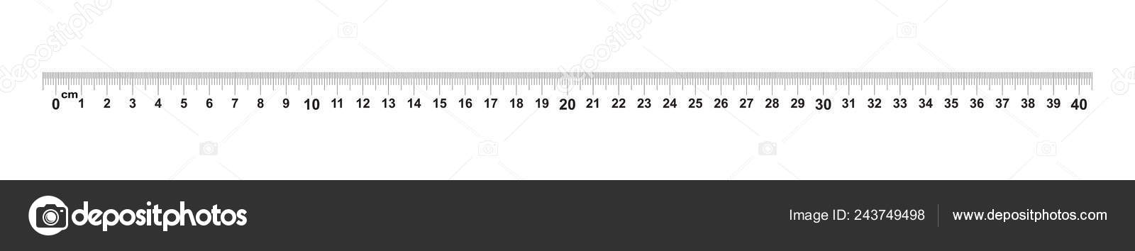 Ruler Centimeter Ruler 400 Value Division Precise Length Measurement ...