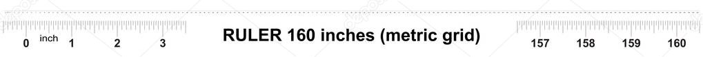 200 inch ruler. Marking accuracy is one sixteenth of an inch. Imperial ...