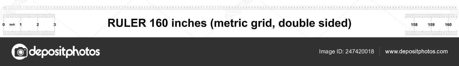 Ruler 160 Inches Metric Division Price Inch Ruler Double Sided Stock ...