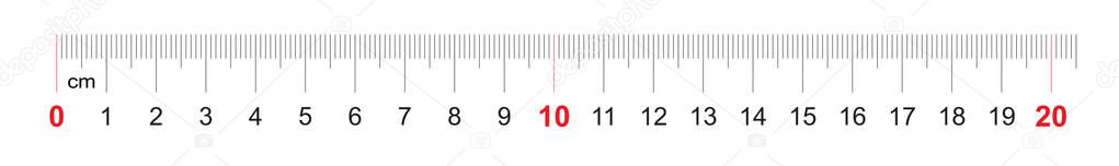 18 20 cm ruler Vector Images | Depositphotos