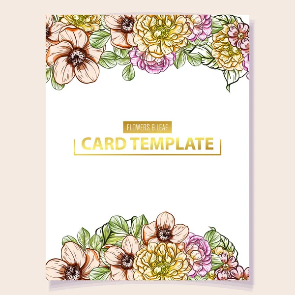 Vintage floral invitation card Stock Vector by ©All-about-Flowers 318800094