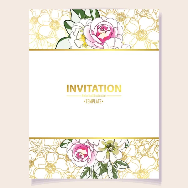 Floral Background Invitation Card Banner Poster Flyer Stock Vector by ...