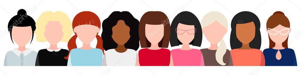 433 Girl without face Vector Images | Depositphotos
