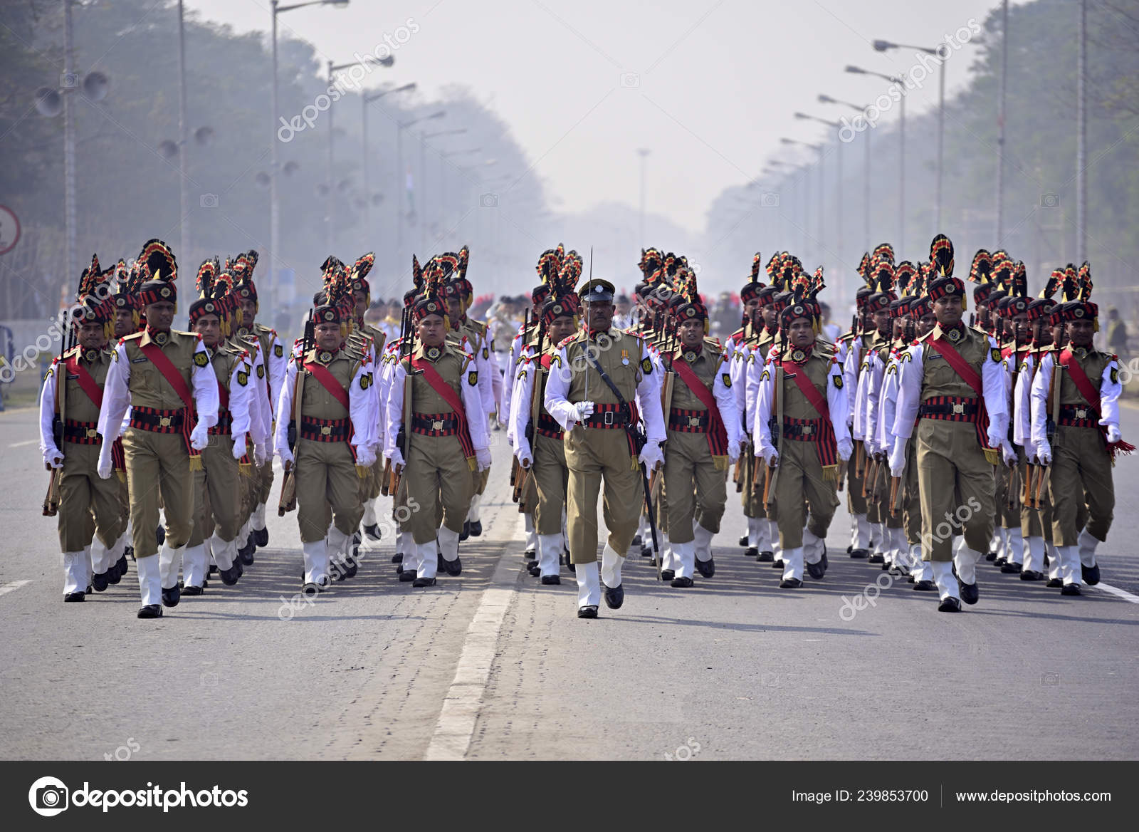 Calcutta India January 2019 Indian Army Practice Parade Republic Day ...