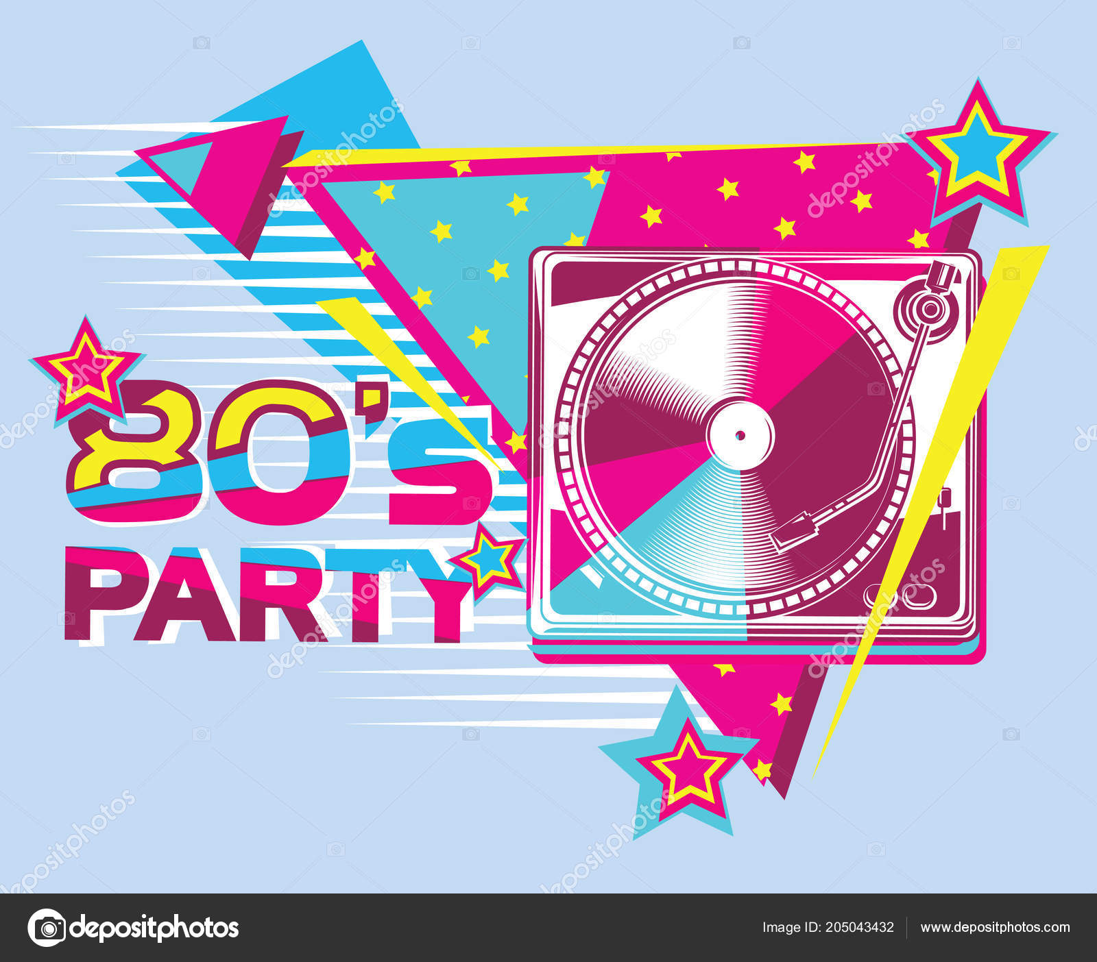 80s Party Logo