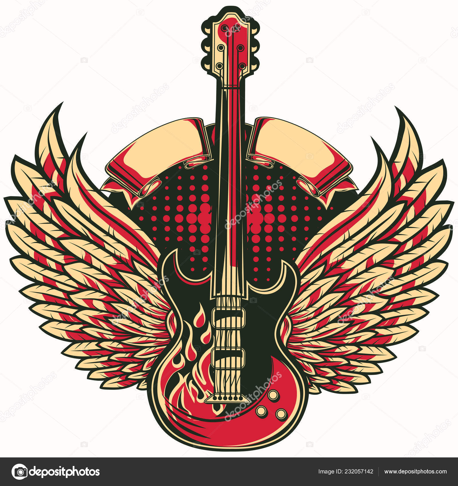 Guitarra Rock Logo