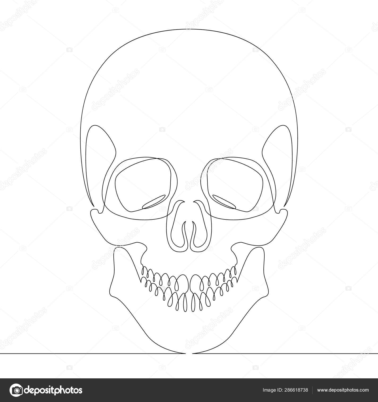Dead, horror, black, death, head, skull, human, face Stock Vector Image ...
