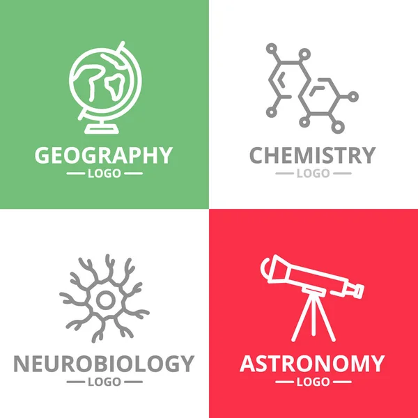 Funny science logo vector Stock Vector by ©lifeking83 62208713