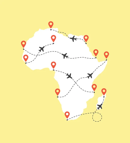 Světová cestovní mapa s letadly. Pozemská mapa s trasou letadel. Letové ...