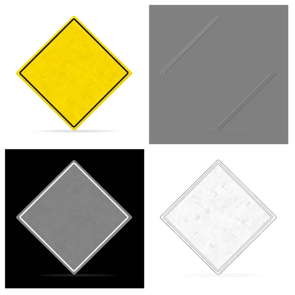 Empty Board Road Sign Texture Set Stock Photo by ©kues 195959254