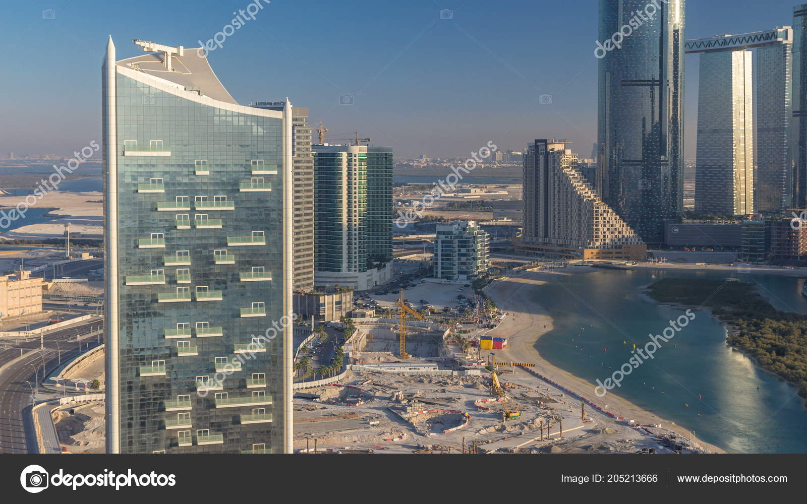 Buildings Reem Island Abu Dhabi Timelapse Aerial Citiscape Reem Island ...