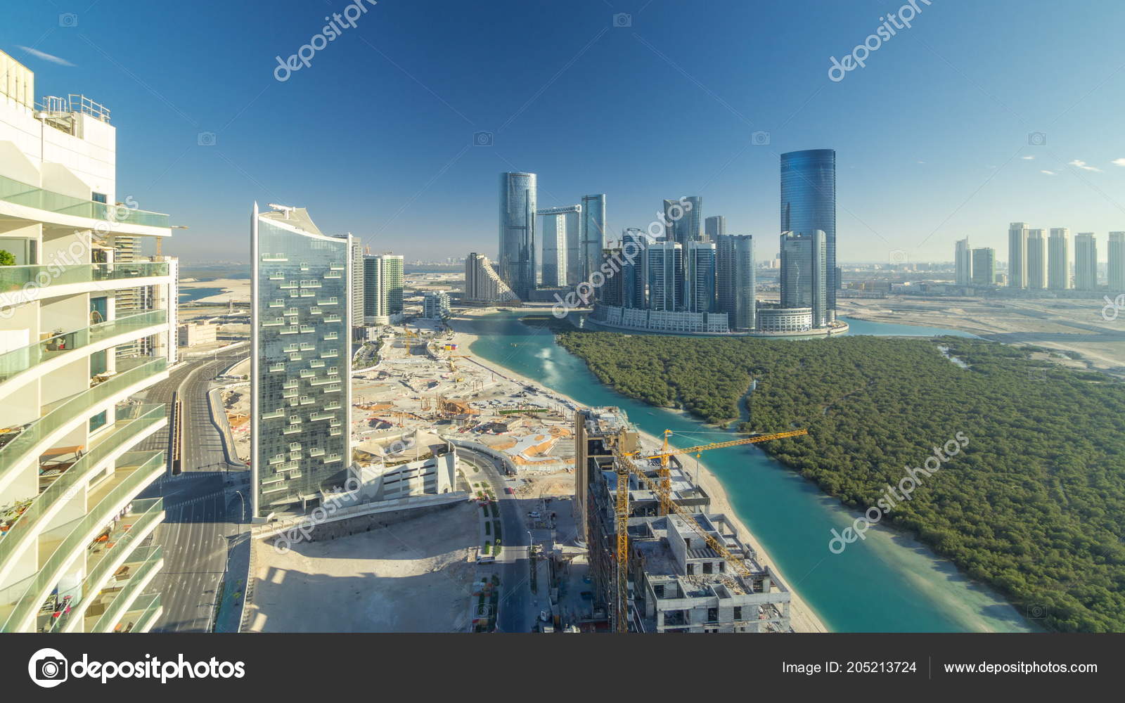 Buildings Reem Island Abu Dhabi Timelapse Aerial Citiscape Reem Island ...