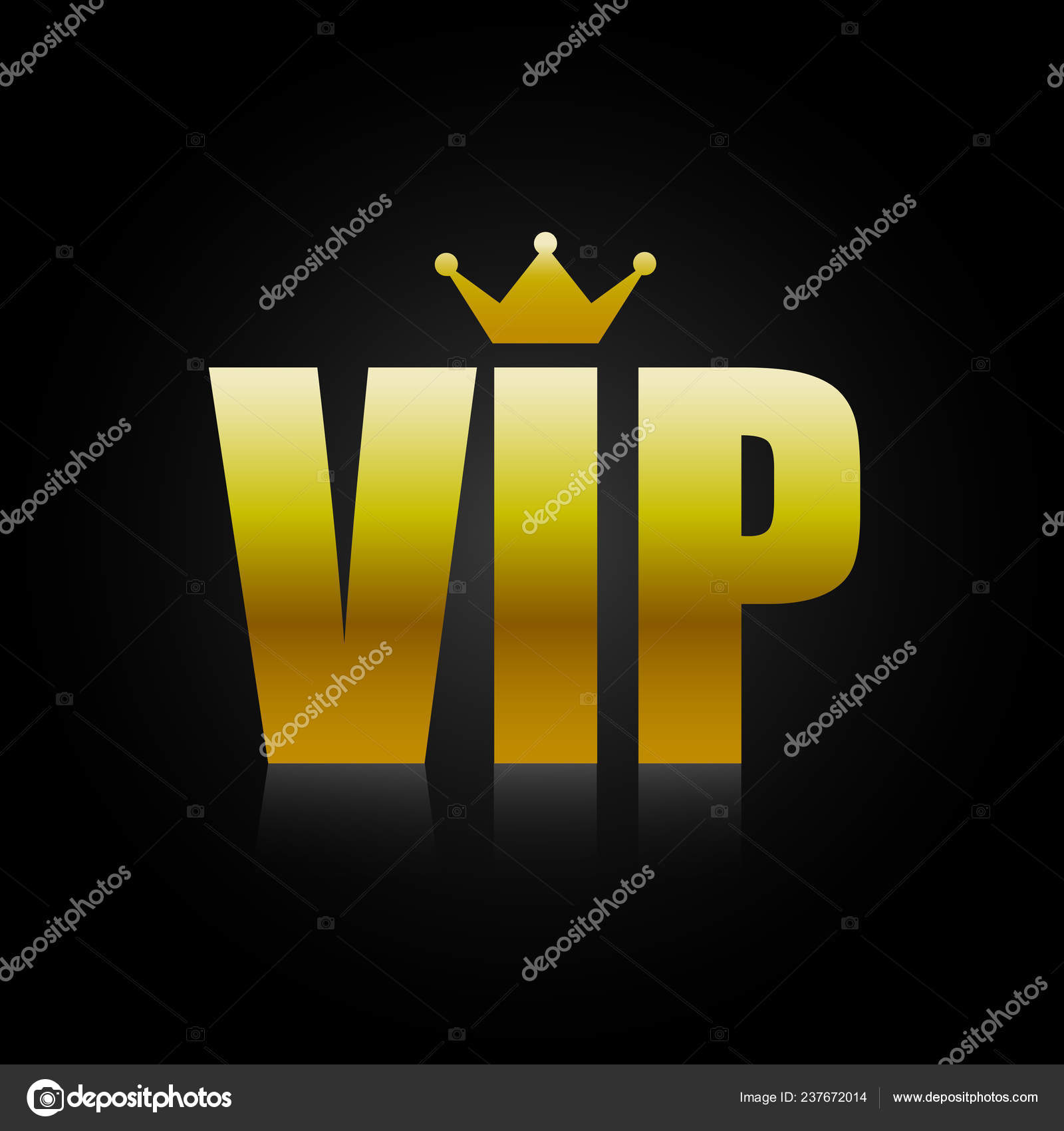 Golden Symbol Label Vip Vector Stock Illustration — Stock Vector ...
