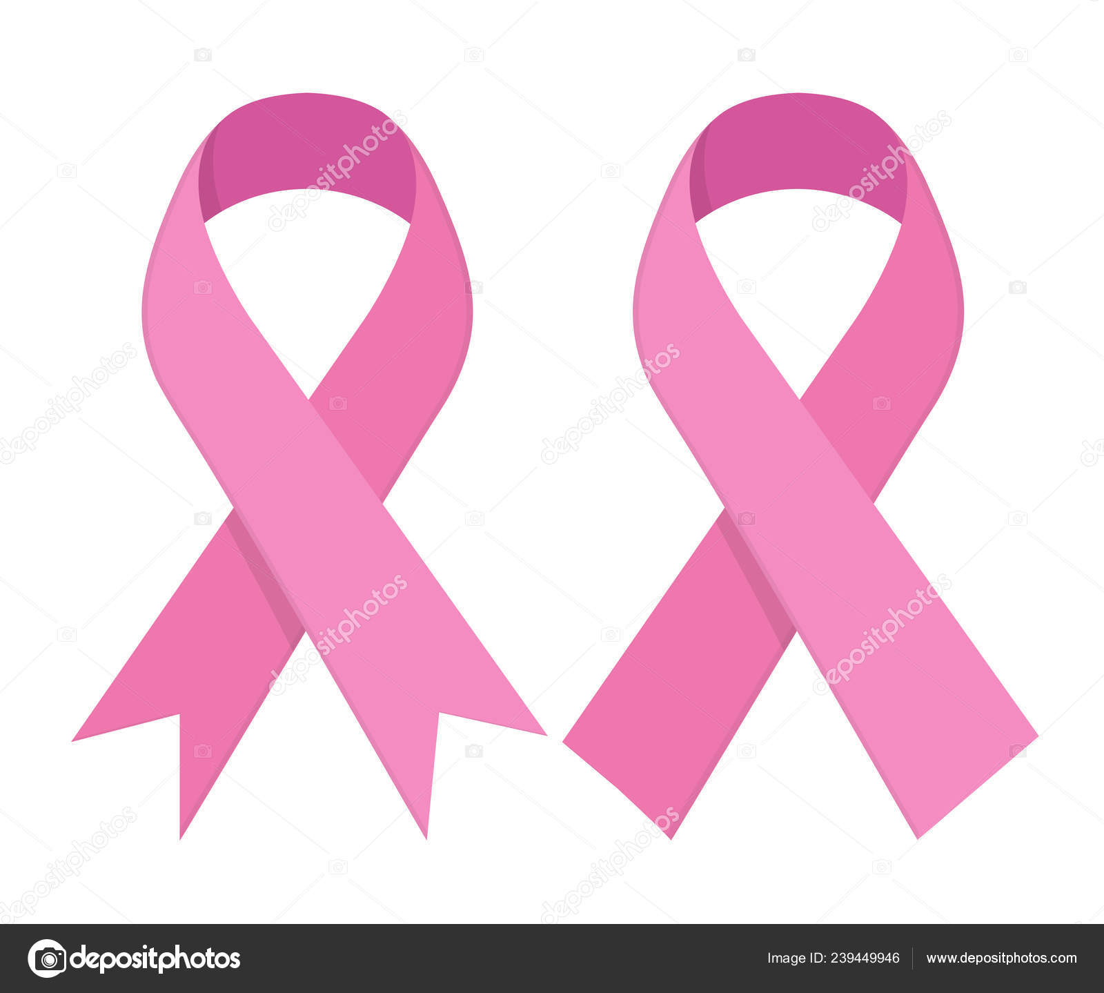 Pink Ribbon Vector Icon Stock Vector by ©4zeva 239449946