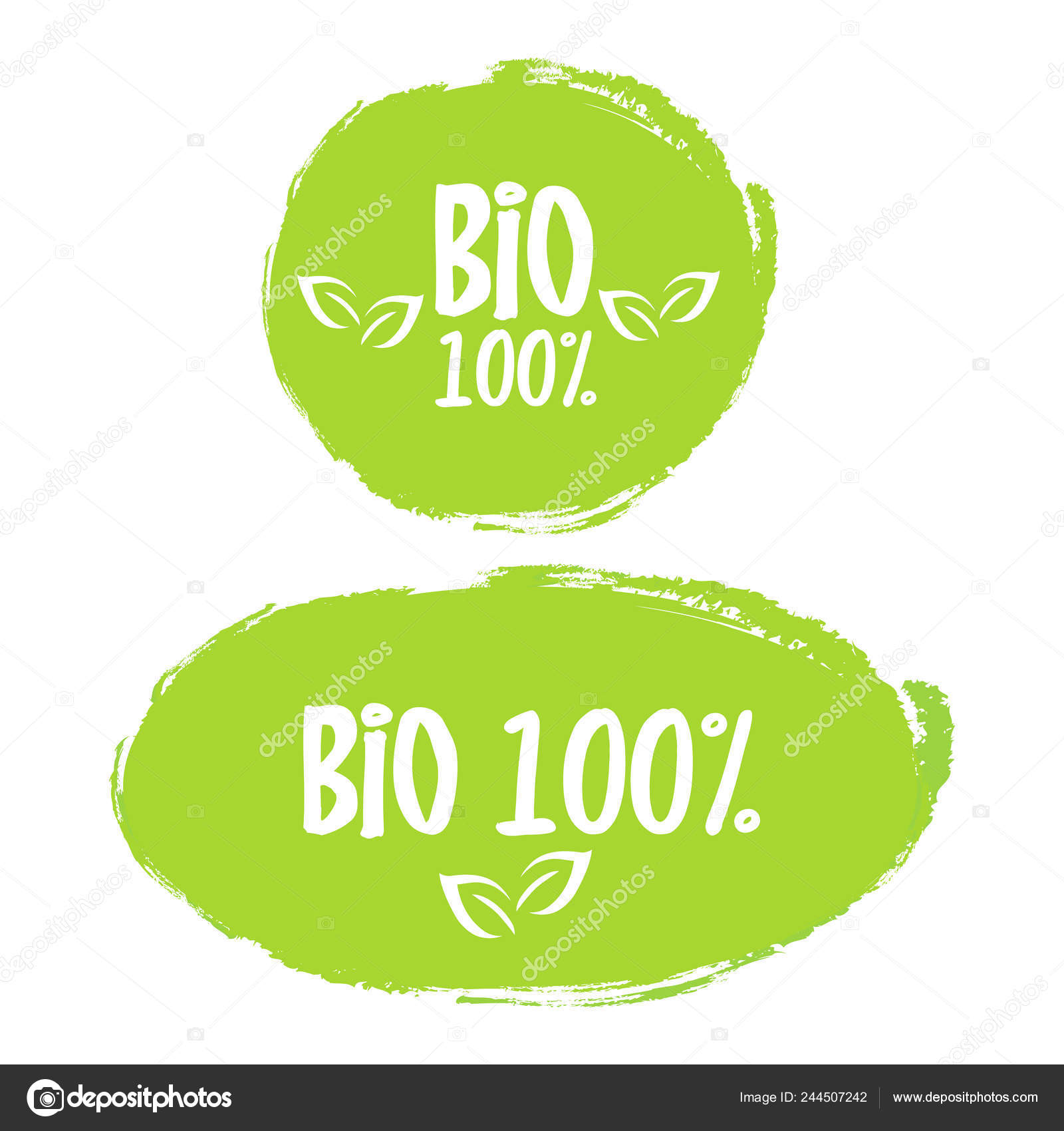 Sello Caucho Verde 100 Producto Natural Orgánico Bio Aislado Sobre ...