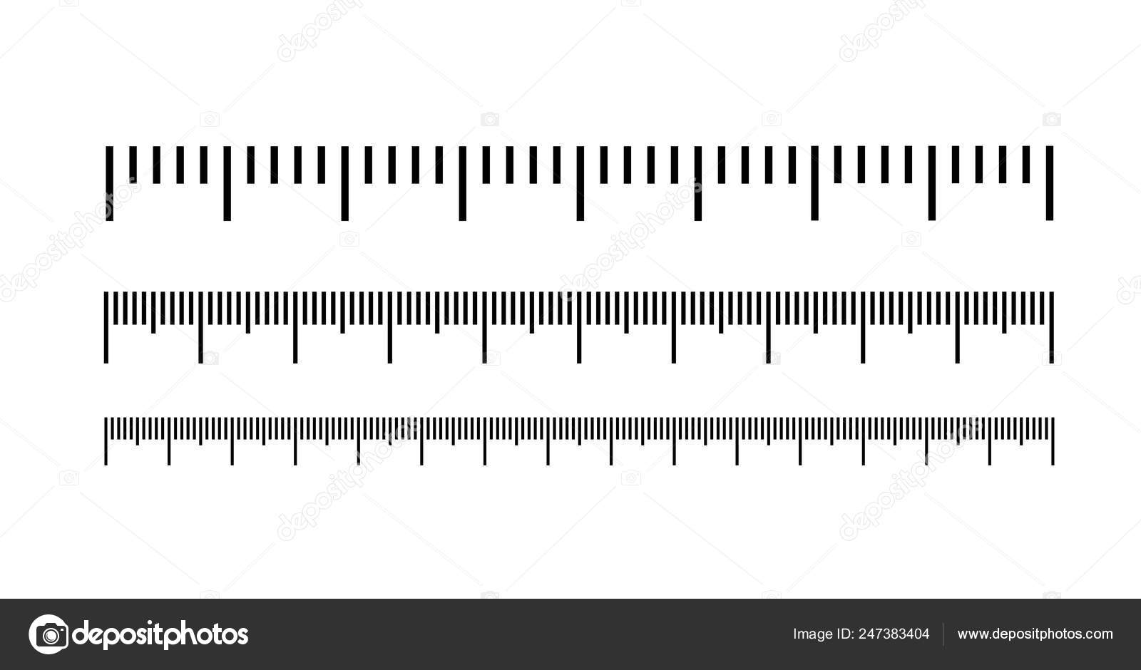 Measuring Scale Markup Rulers Vector Illustration Icon Stock Vector ...
