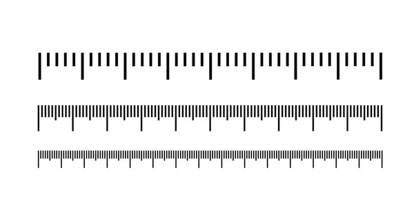Measuring scale, markup for rulers with hand drawn doodle style vector ...