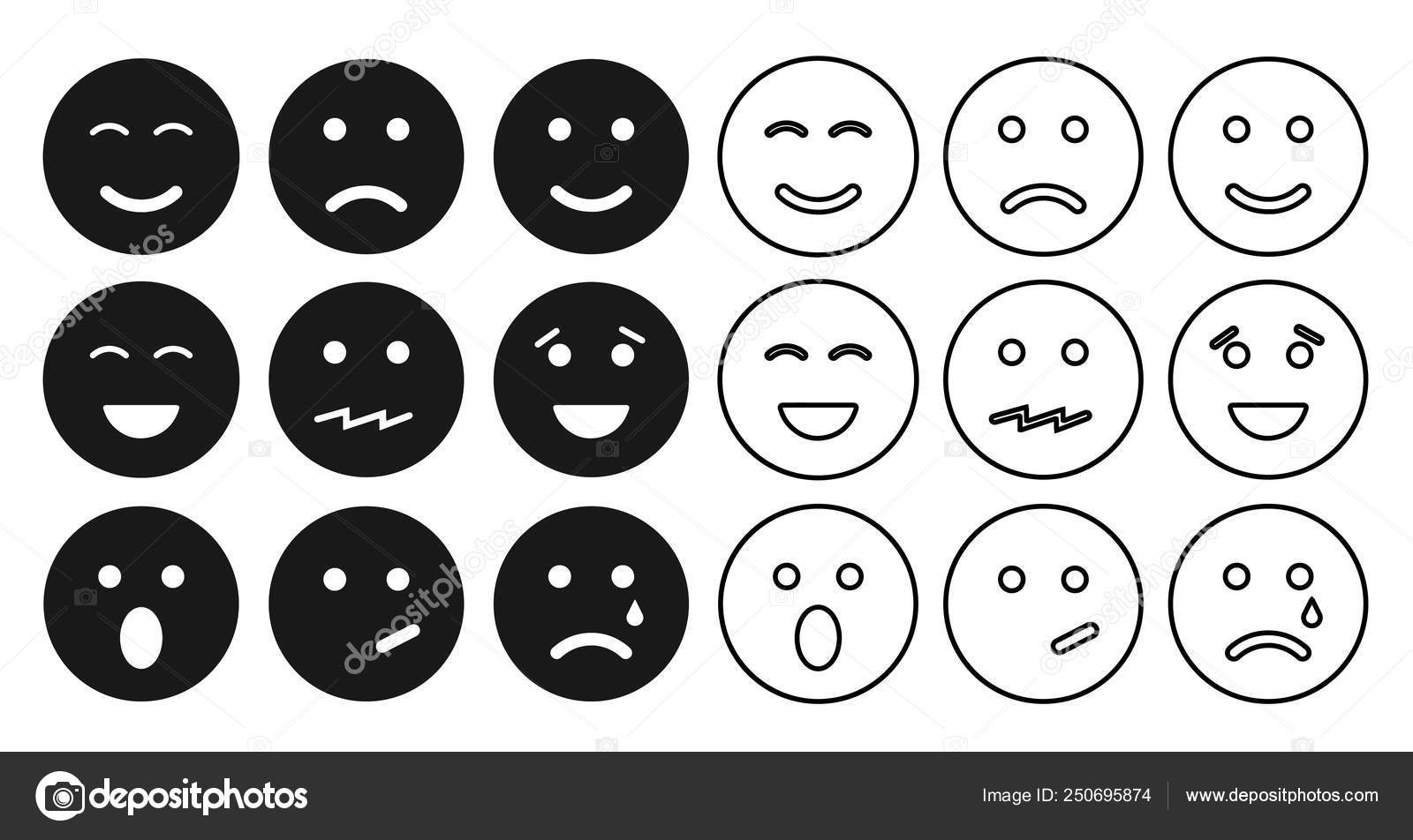 Smiley Icon Line Symbol Stock Vector Image by ©4zeva #250695874