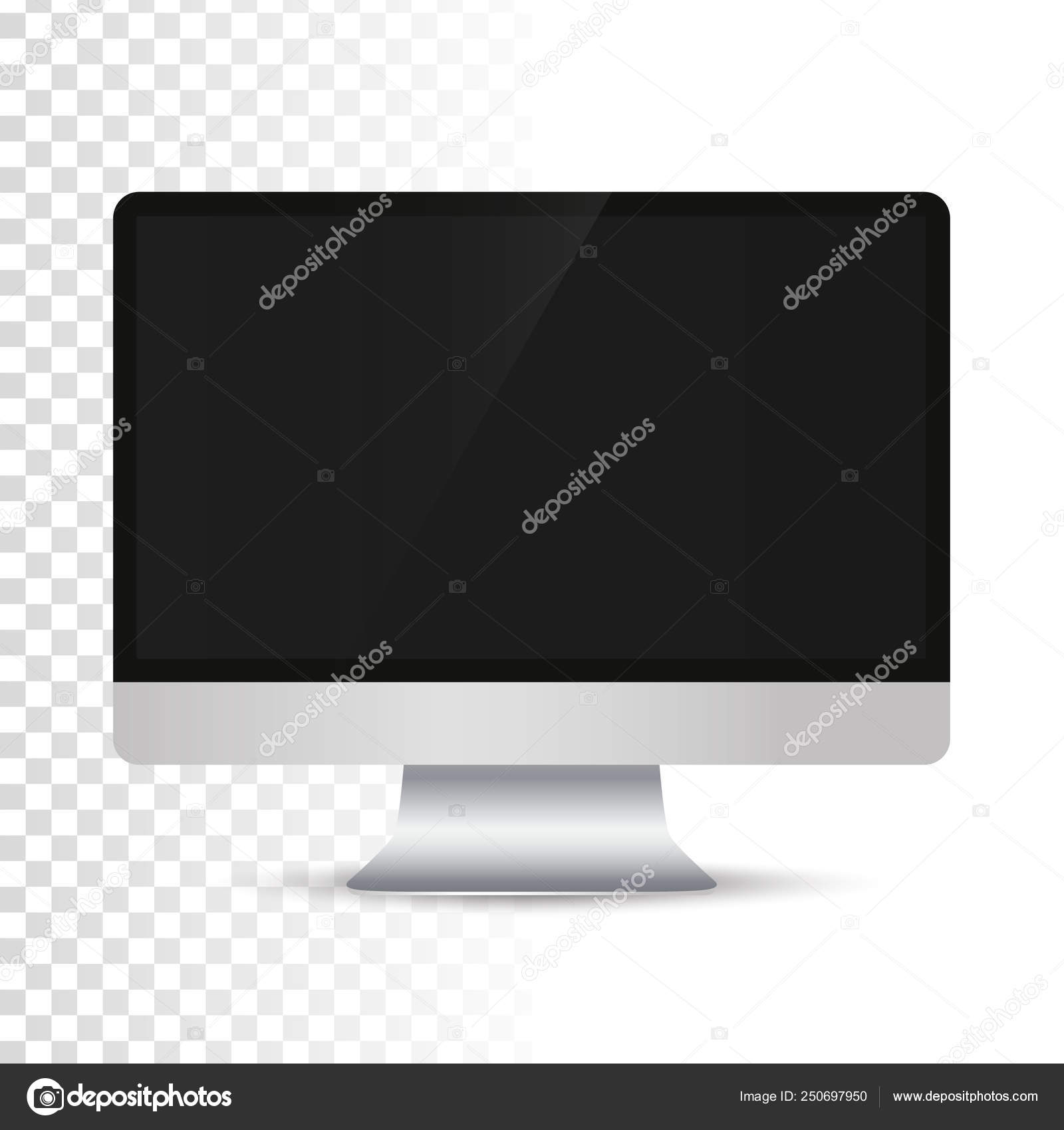 Realistic Computer Monitor Isolated Transparent Background Vector ... Realistic Computer Monitor Isolated Transparent Background Vector ...