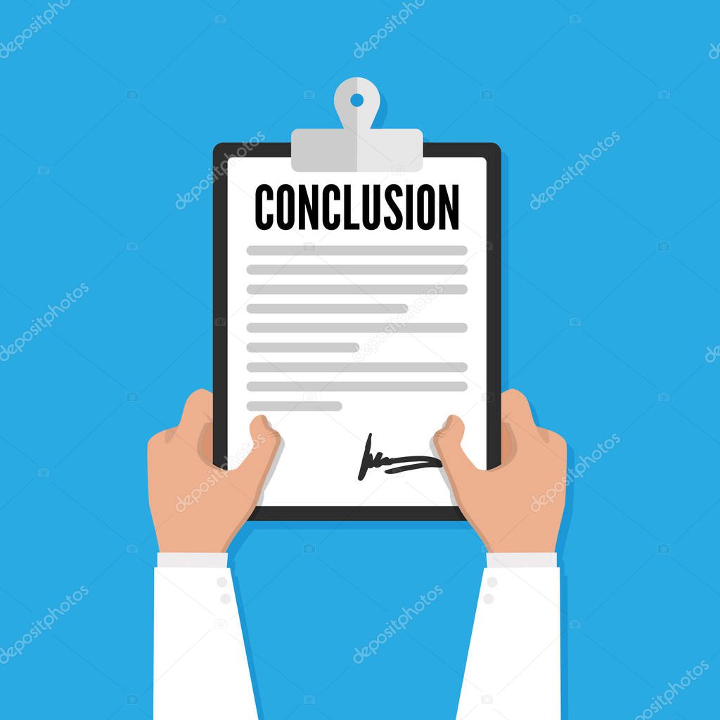 Conclusión doctor Vector ilustración 2023