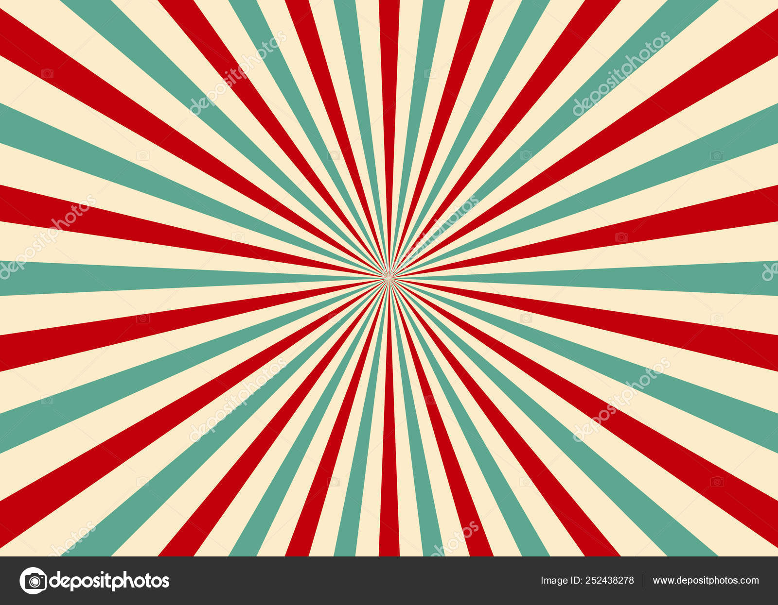 Sunlight retro vertical background. Ray pattern background. Old starburst. Circus style Stock ...
