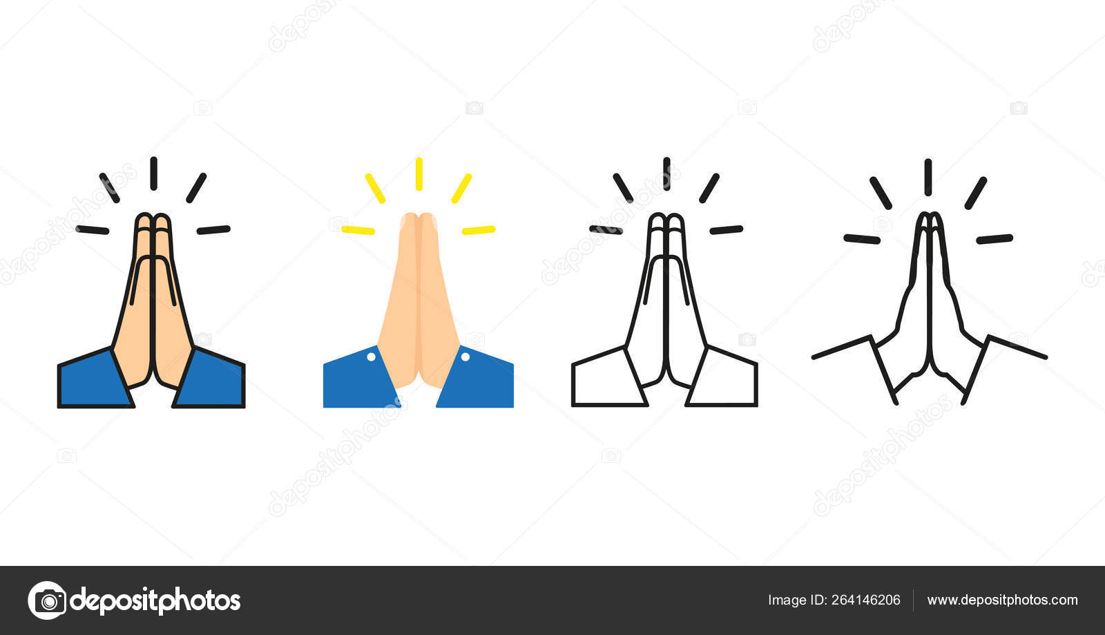 Hands Folded Clipart
