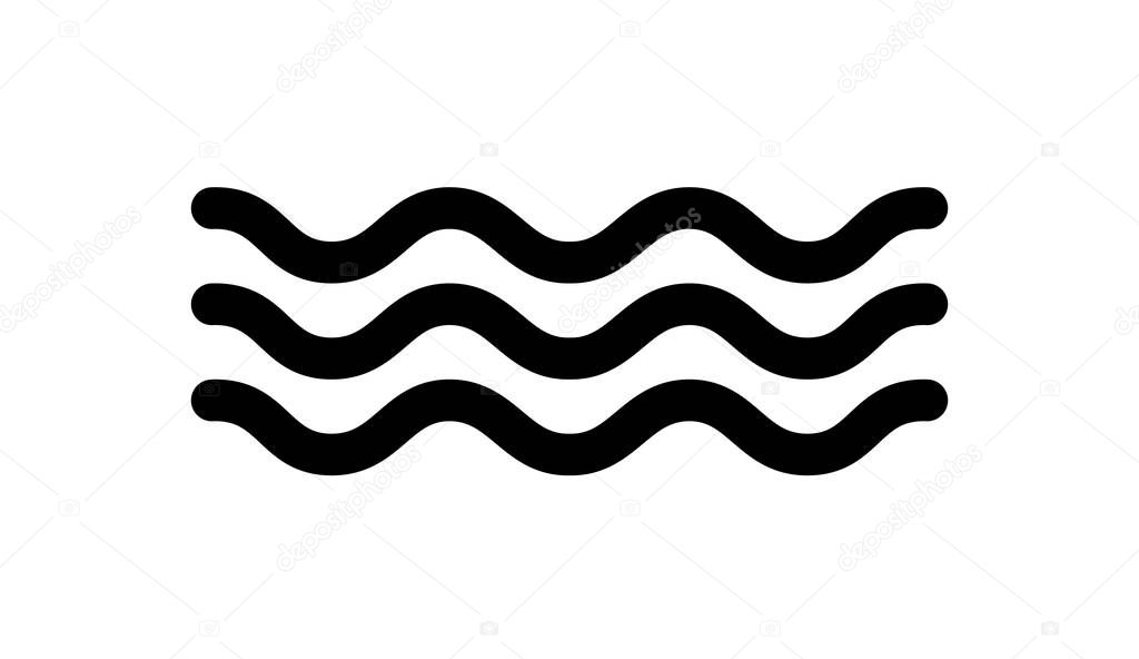 Icono de onda. Ilustración vectorial 2023