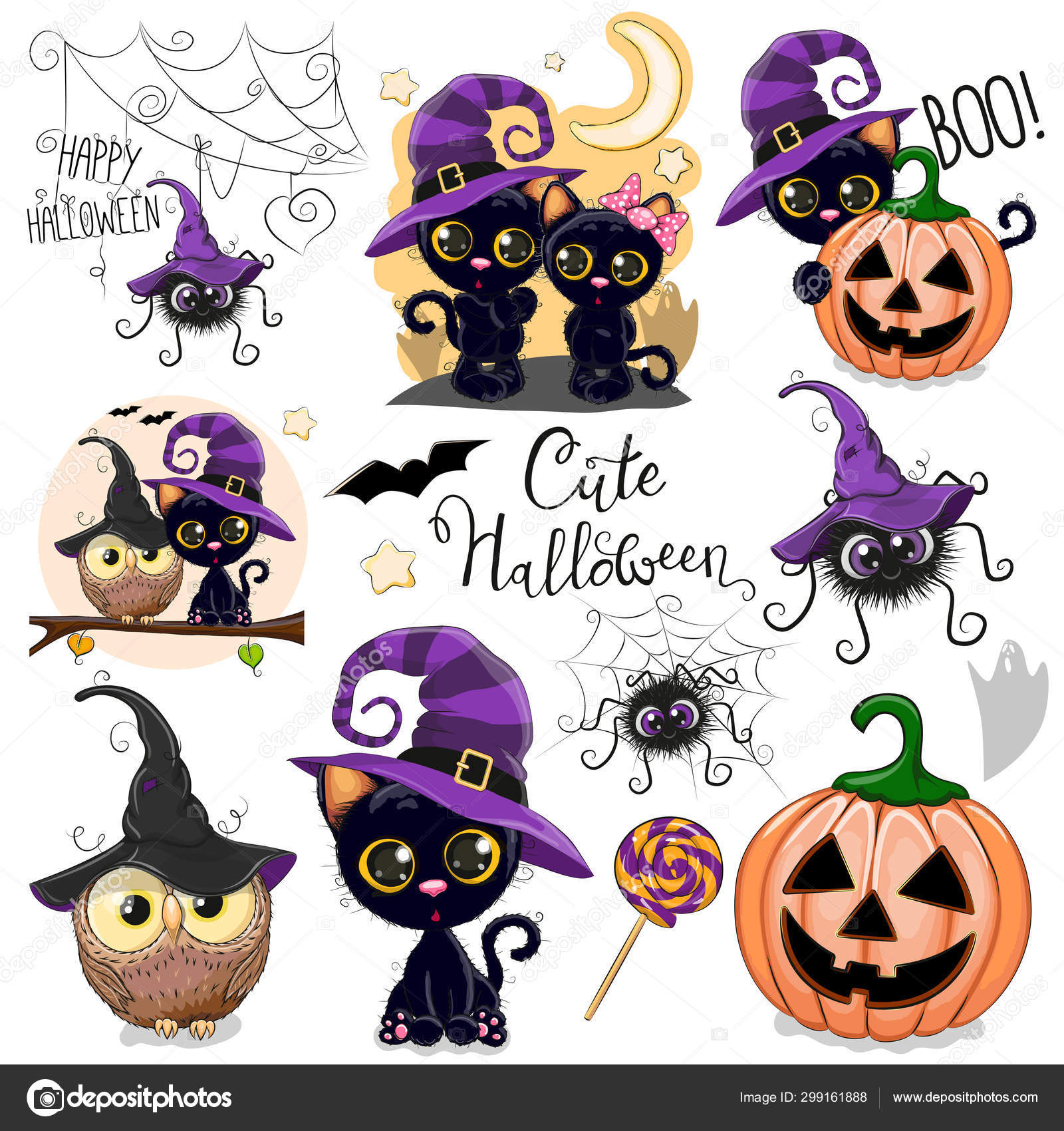 Happy Halloween Owl Clip Art