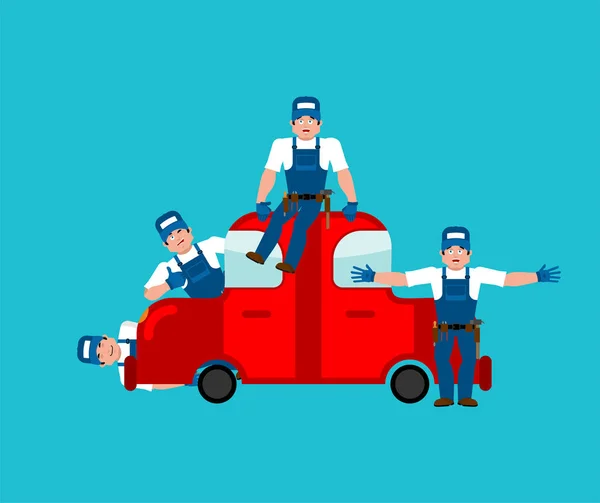 Thief Stolen Car Criminal Stole Automobile Car Thief Vector