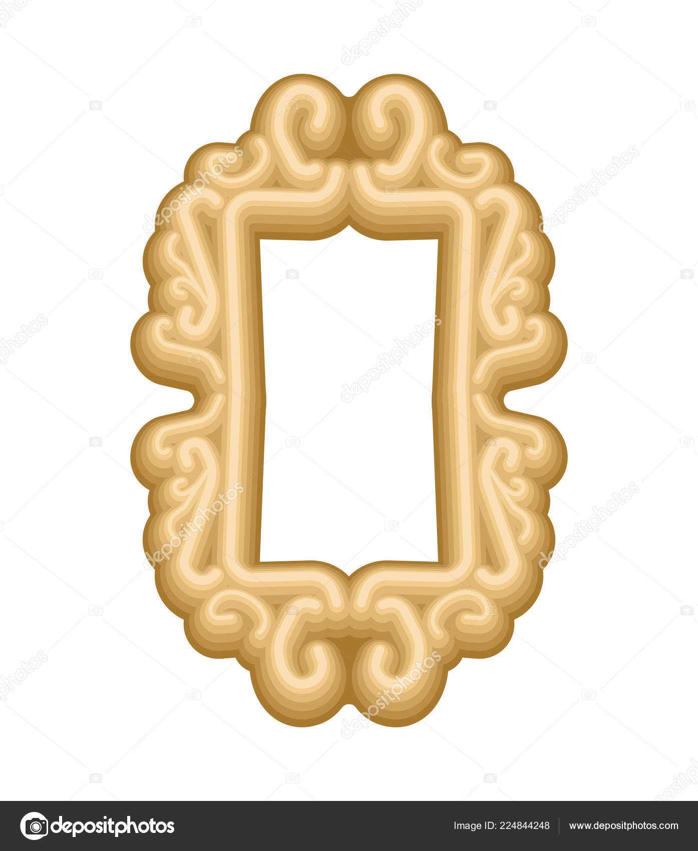 Frame Royal Style Royal Design Template Richly Decorated Vector ...