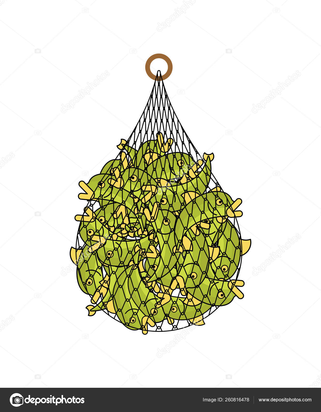 Cartoon Catching Net