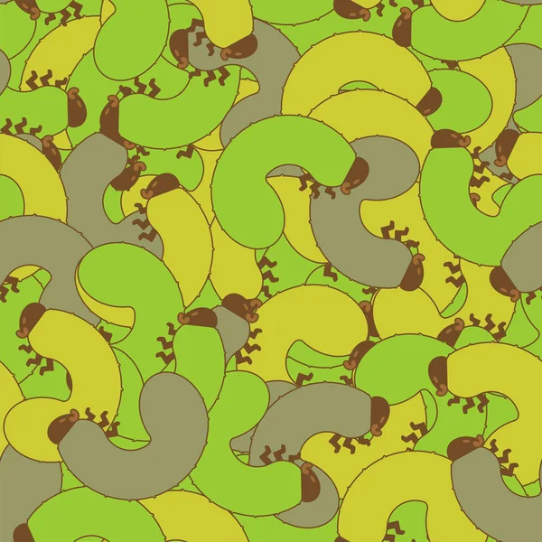 Maggot pattern seamless. Beetle larva background. Stock Vector Image by ...
