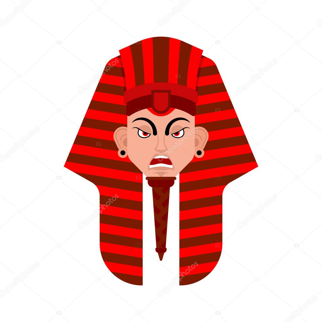 Faraón enojado emoji. Gobernantes del antiguo Egipto malas emociones ...