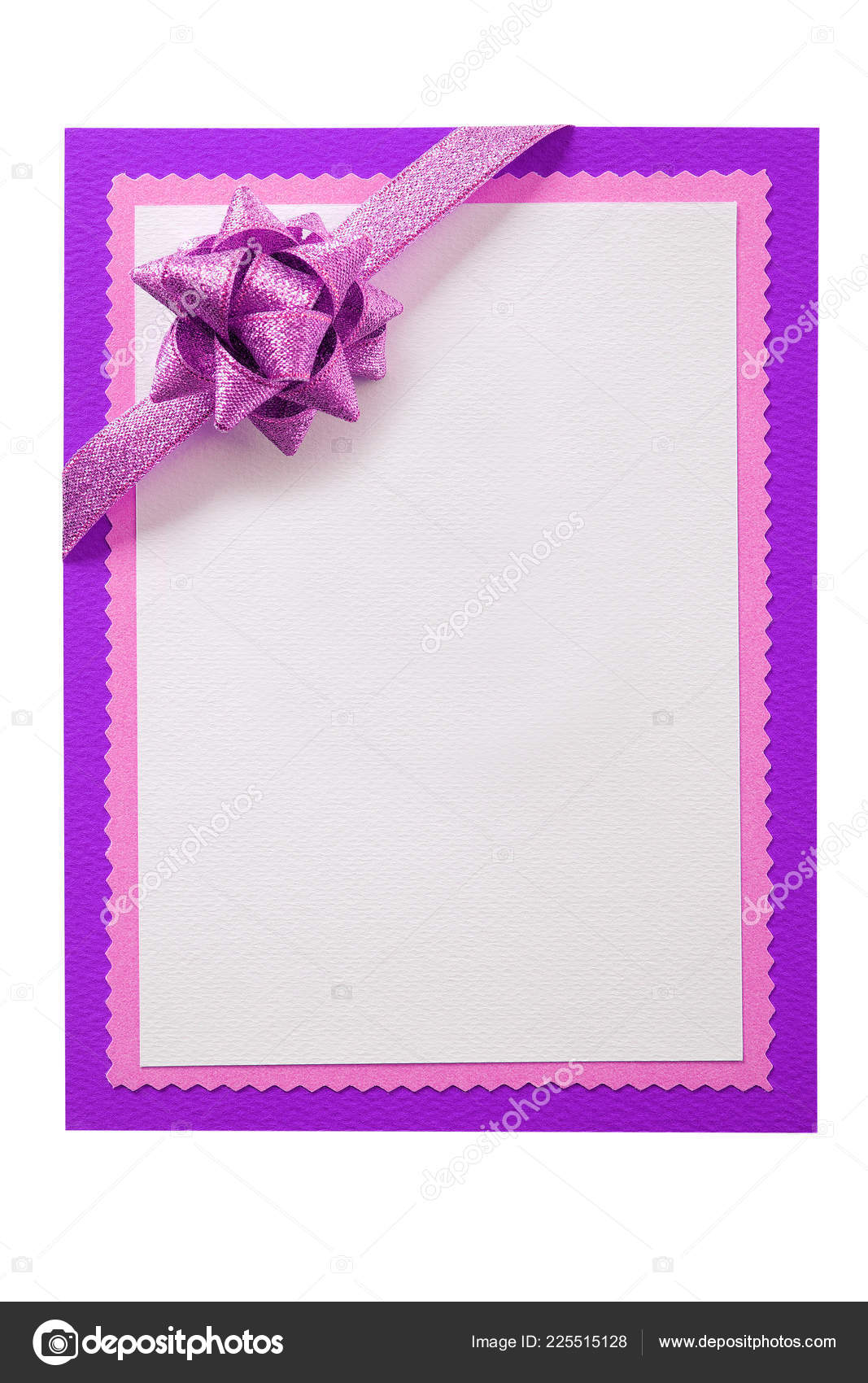 Purple Ribbon Border