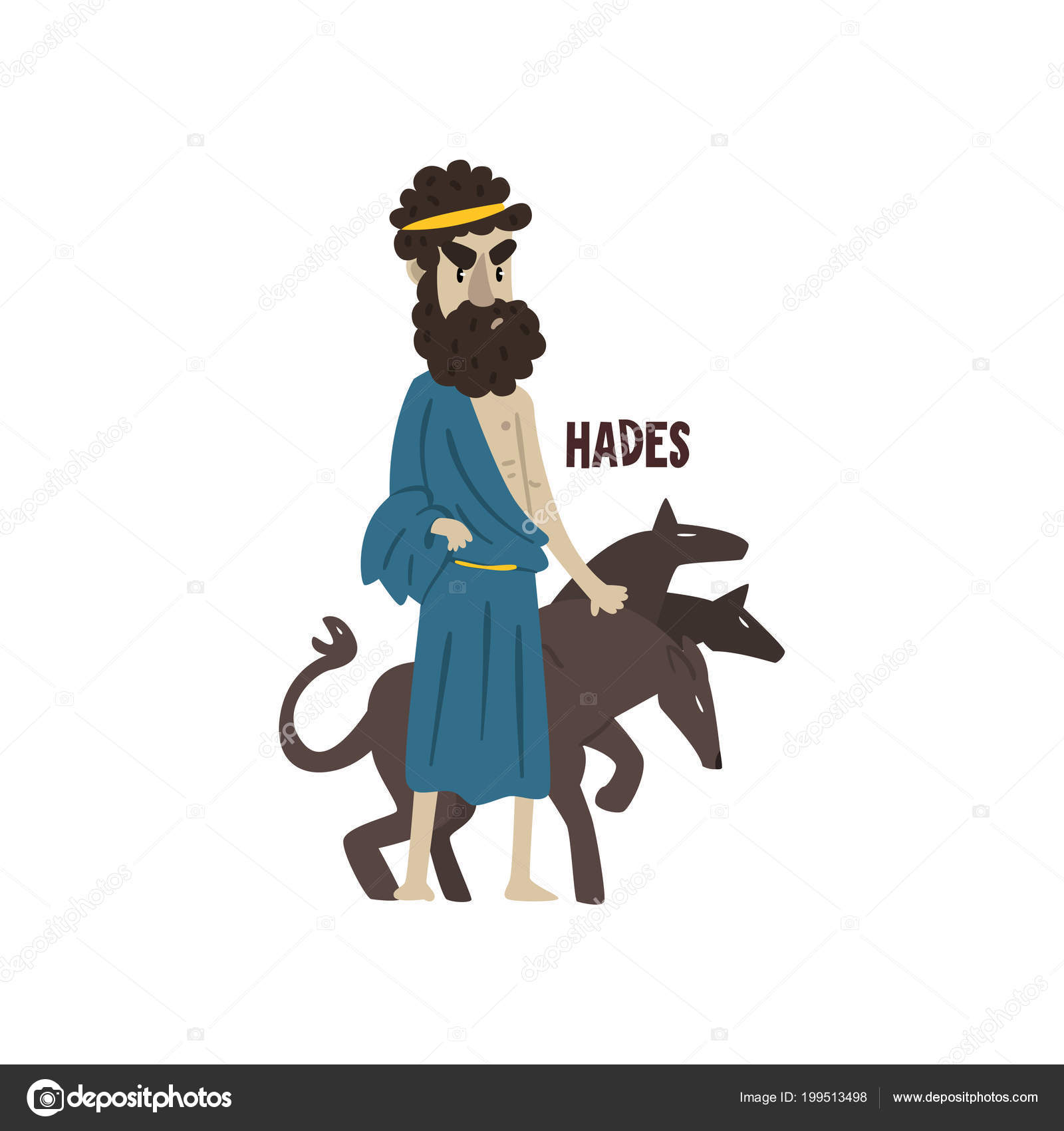 Hades Greek God Drawing