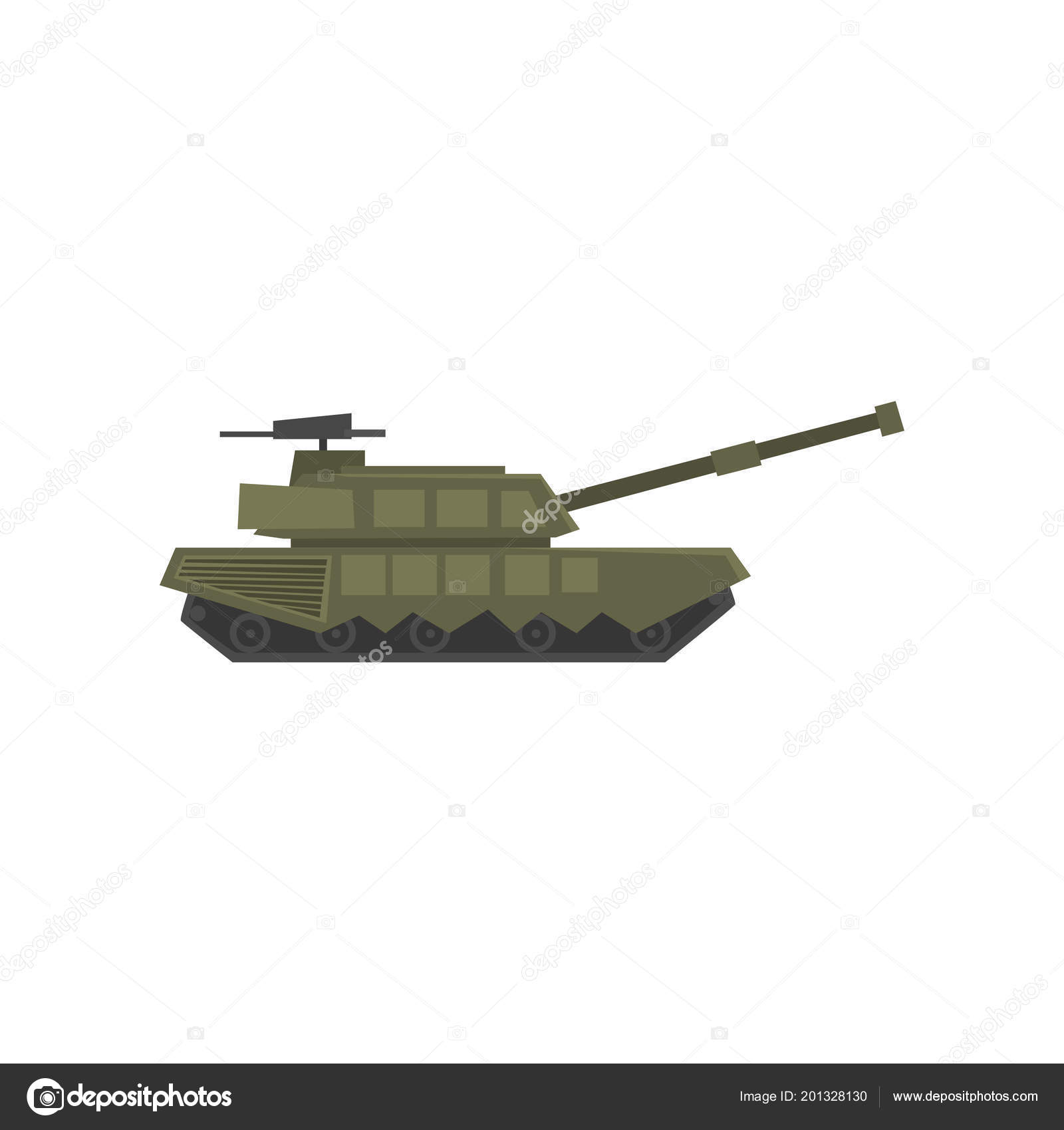 Military armored tank, army machine, heavy, special transport vector ...